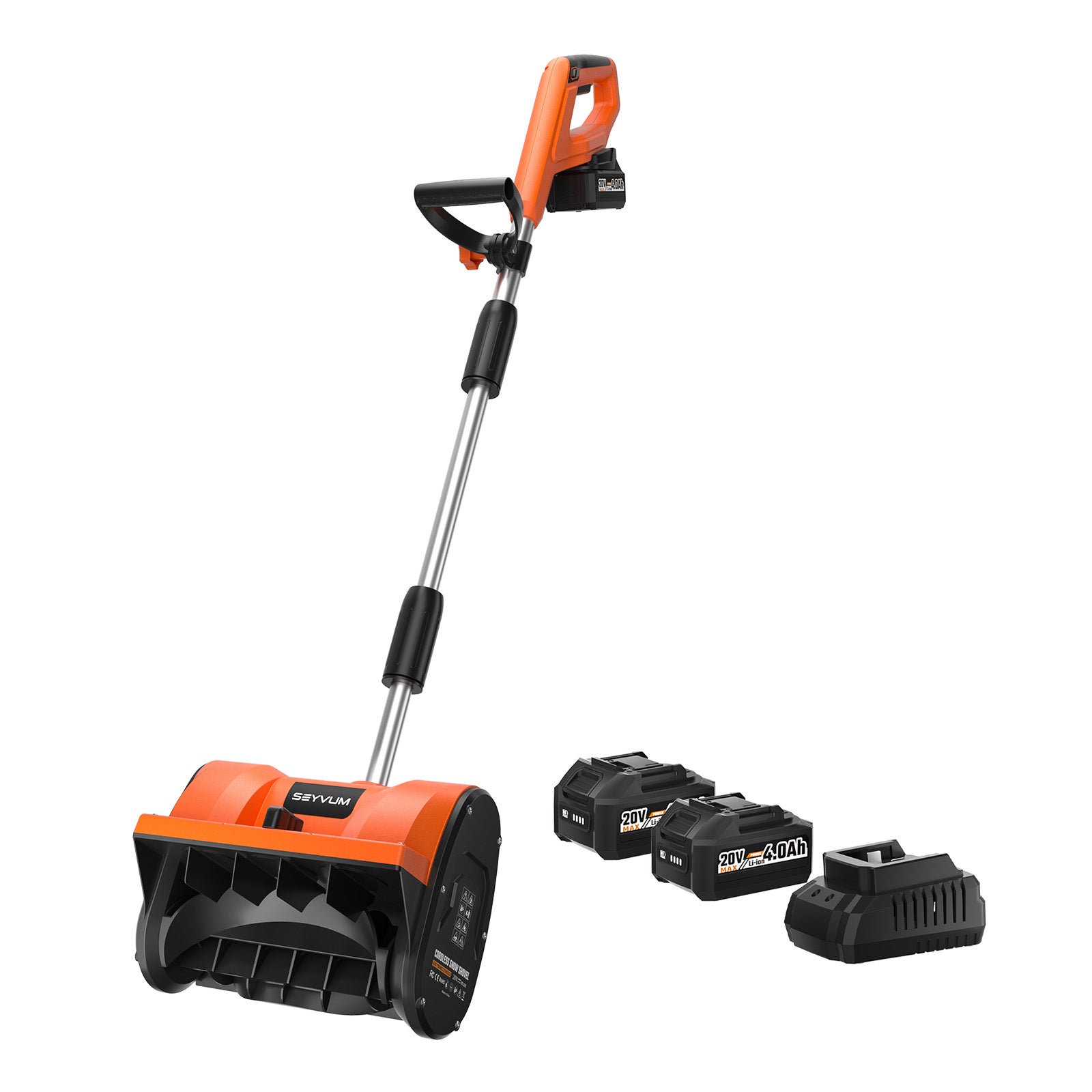 Cordless 12-Inch Snow Shovel, 20V Electric Snow Blower for Driveways ...